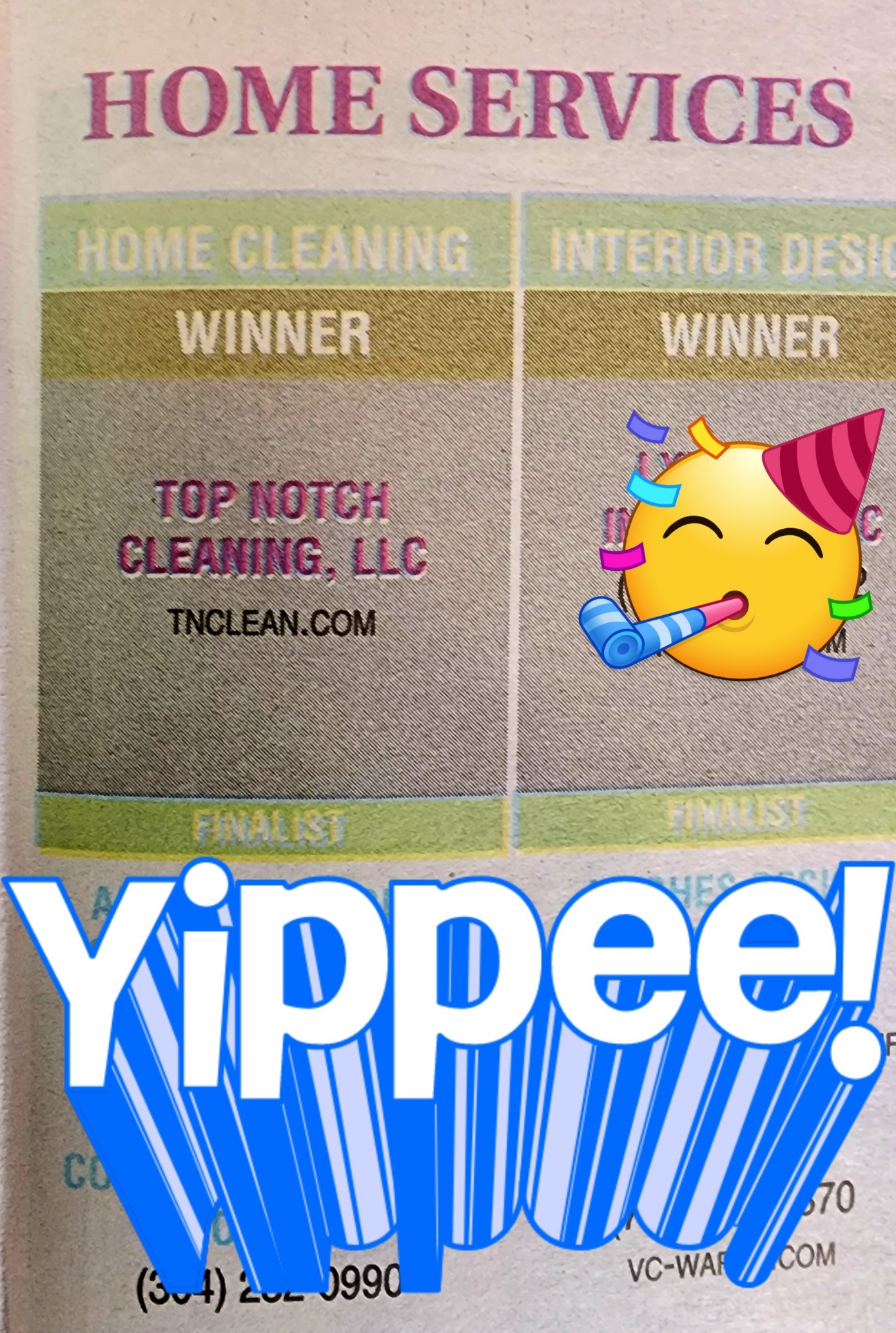 The votes are in! | Top-Notch Cleaning, LLC.